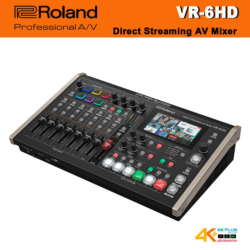 Roland VR-6HD all-in-one Live streaming AV mixer - 4K PLUS CO.,LTD. : Inspired by LnwShop.com (v2)