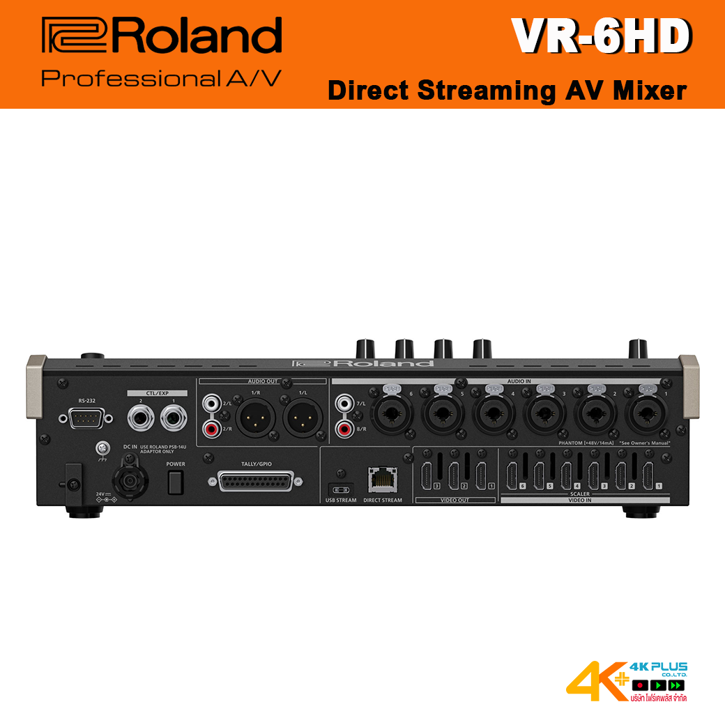 Roland VR-6HD all-in-one Live streaming AV mixer - 4K PLUS CO.,LTD. : Inspired by LnwShop.com (v2)