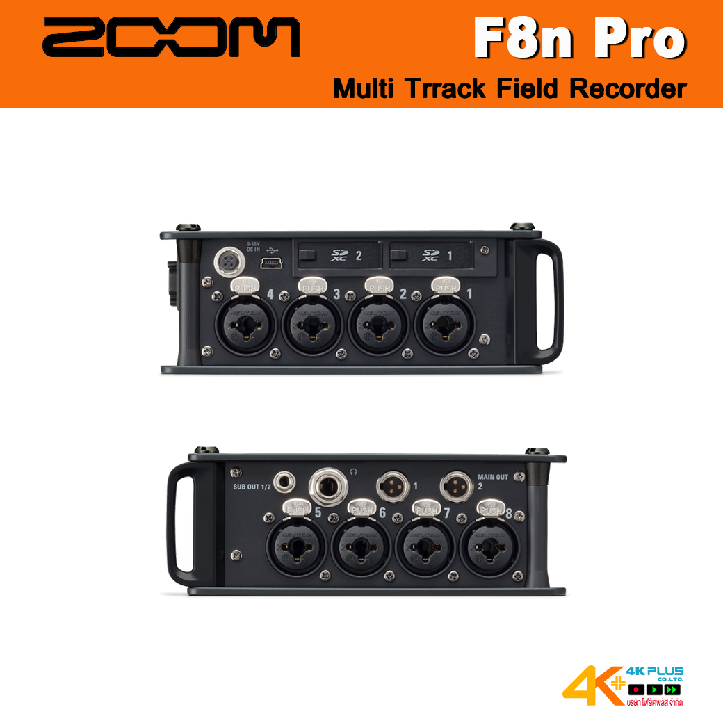 ZOOM F8n Pro Multi-Trrack Field Recorder - 4K PLUS CO.,LTD. : Inspired by LnwShop.com (v2)